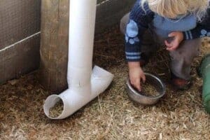 How to Make a J Feeder and Hay Rack for your Rabbits or Chickens